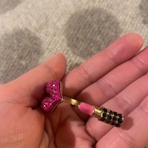 Jewelry | Pin Up Style Lips And Lipstick Ring | Poshmark